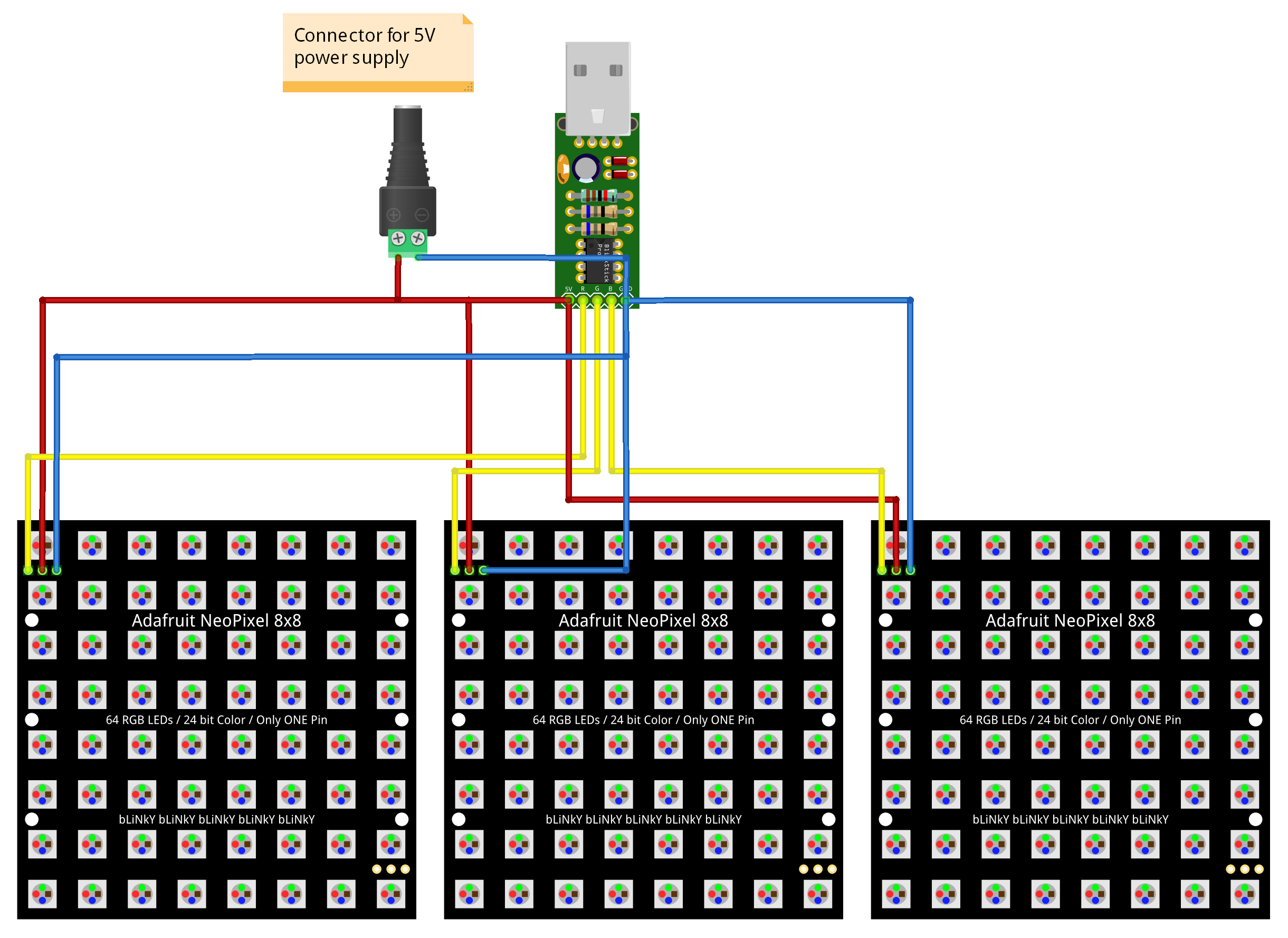 BlinkStick | BlinkStick Pro and Adafruit NeoPixel matrices